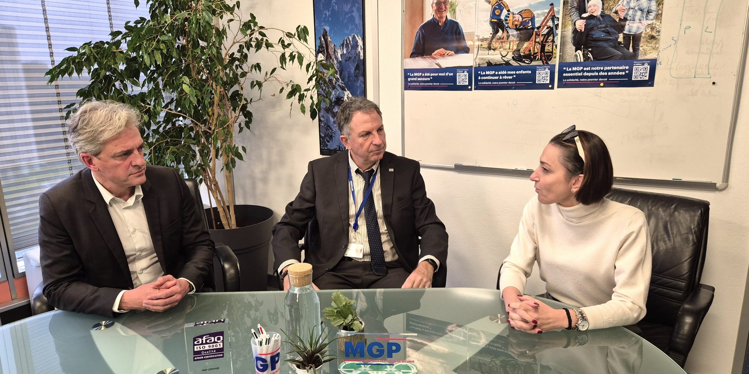 Regards croisés du PDT Benoît Briatte et du DG Stéphane Lecocq à la MGP ...