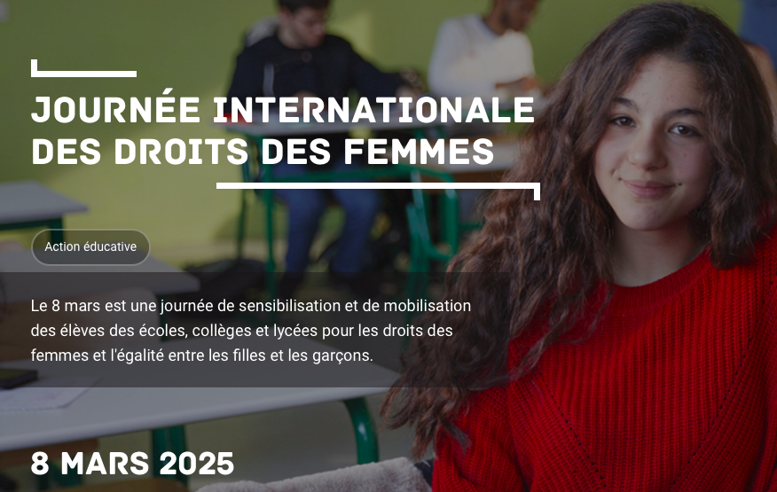 8 mars 2025, La journée internationale des droits des femmes vue par le ministère de l’Éducation ...